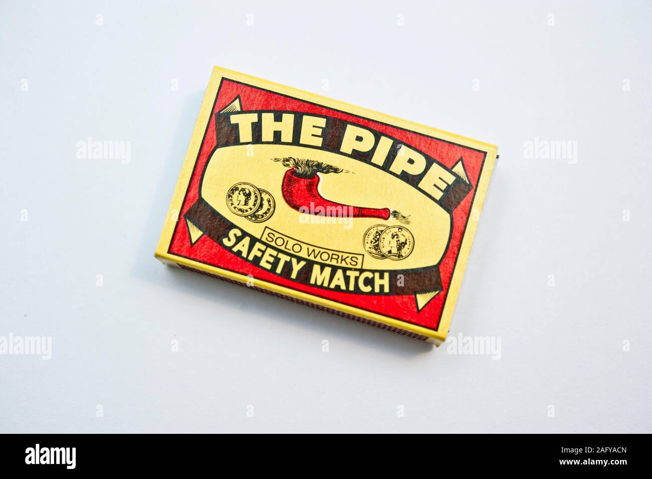 vintage box of safety matches isolated Stock Photo - Alamy