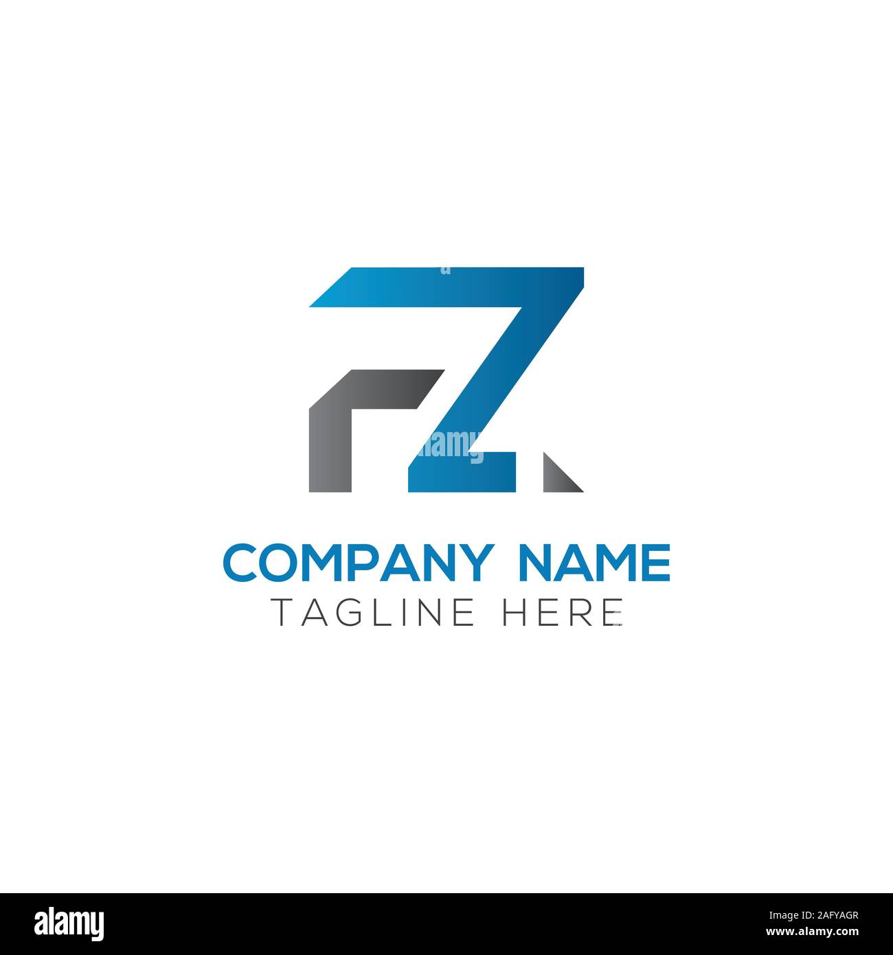 Initial FZ Letter Linked Logo. Creative Letter FZ Modern Business Logo Vector Template. FZ Logo ...