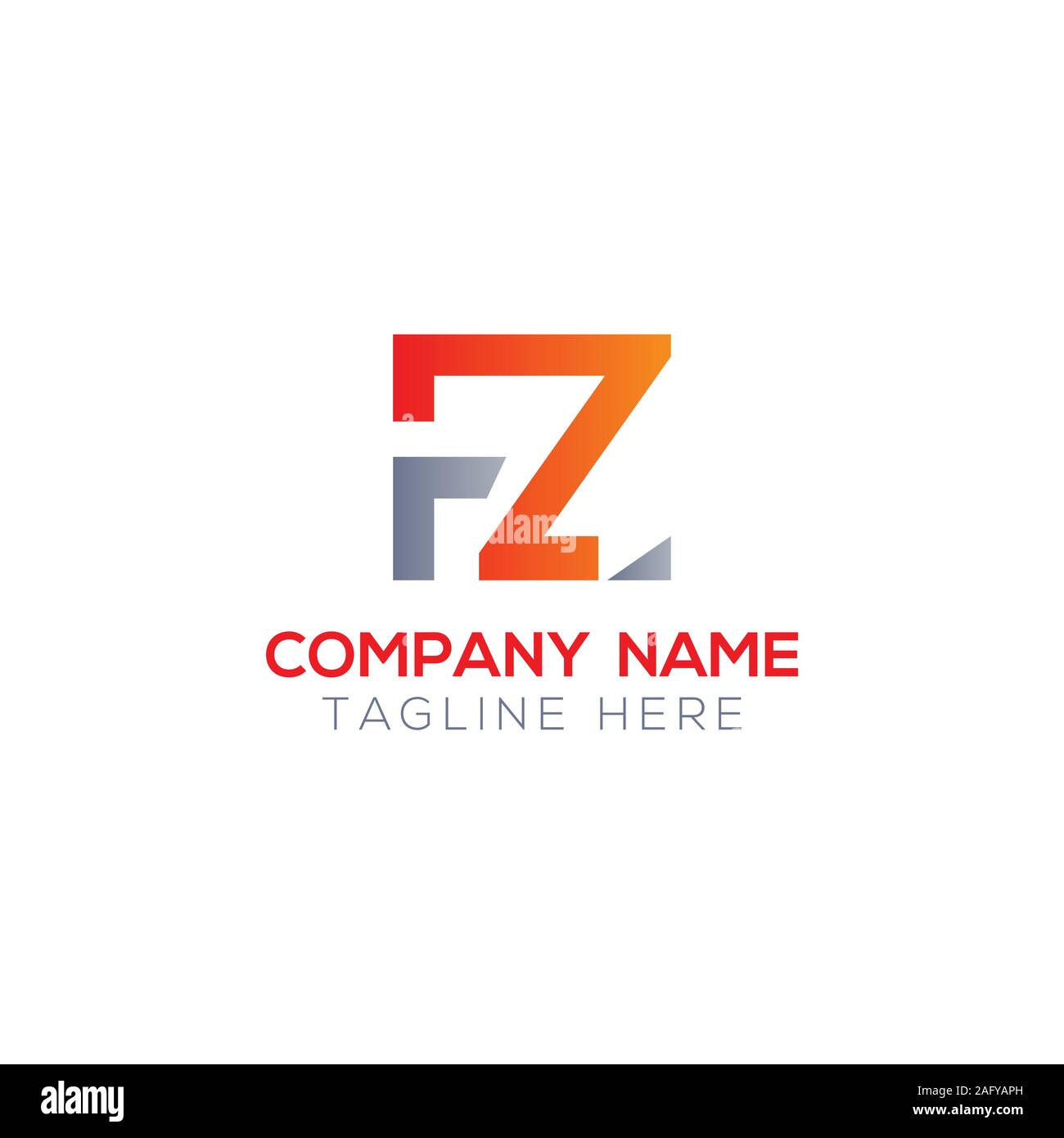 Initial FZ Letter Linked Logo. Creative Letter FZ Modern Business Logo Vector Template. FZ Logo ...