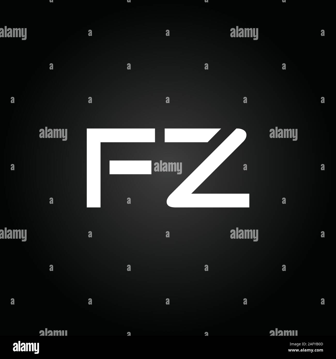 Initial FZ Letter Linked Logo. Creative Letter FZ Modern Business Logo ...