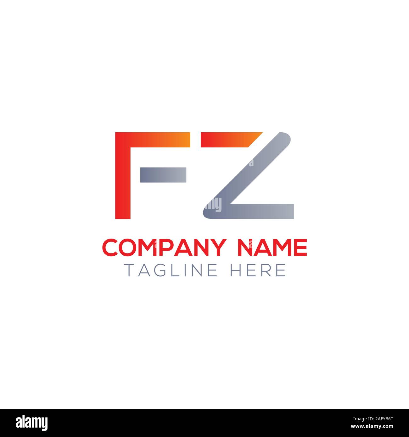 Initial FZ Letter Linked Logo. Creative Letter FZ Modern Business Logo Vector Template. FZ Logo ...
