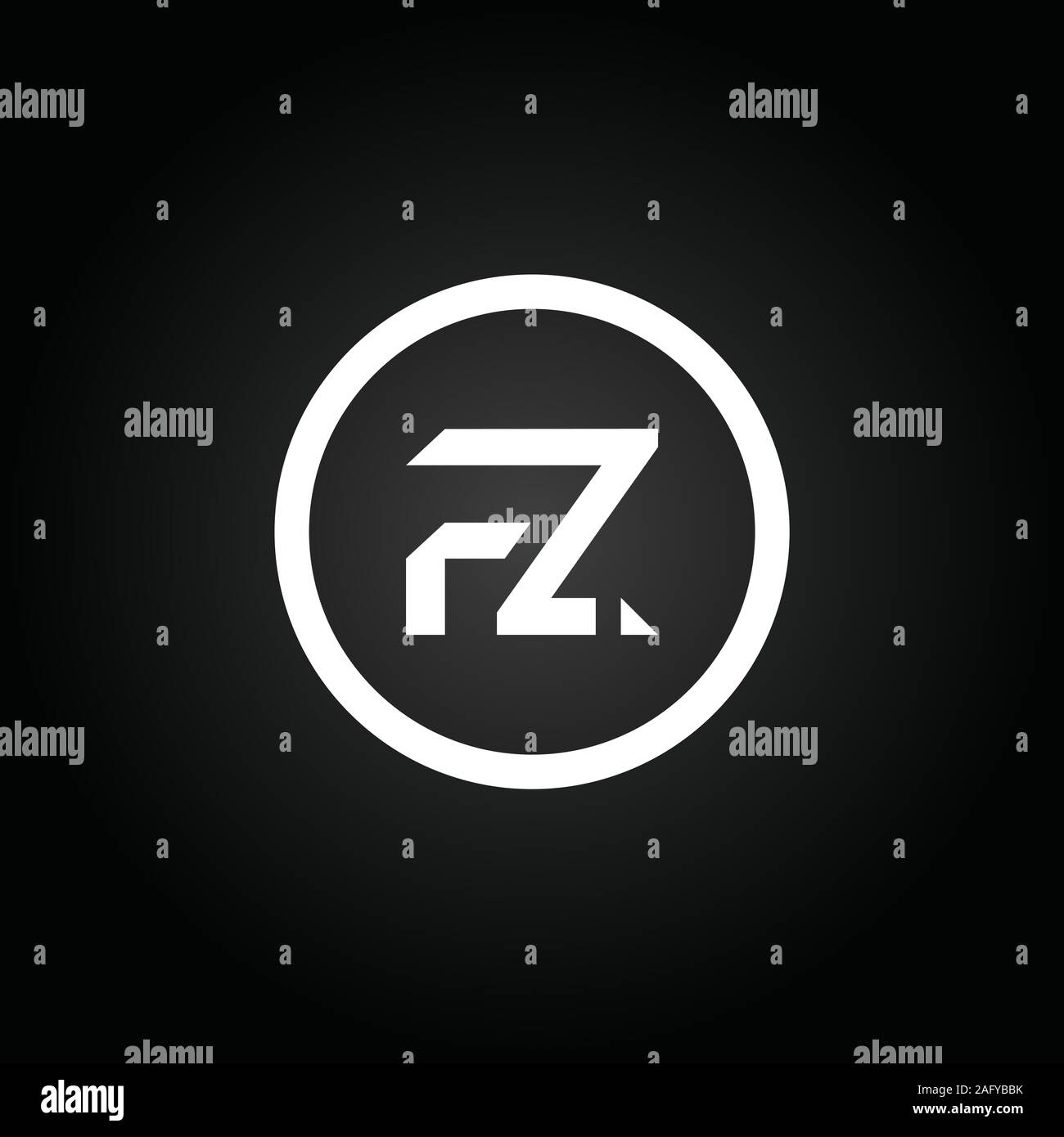 Initial FZ Letter Linked Logo. Creative Letter FZ Modern Business Logo ...