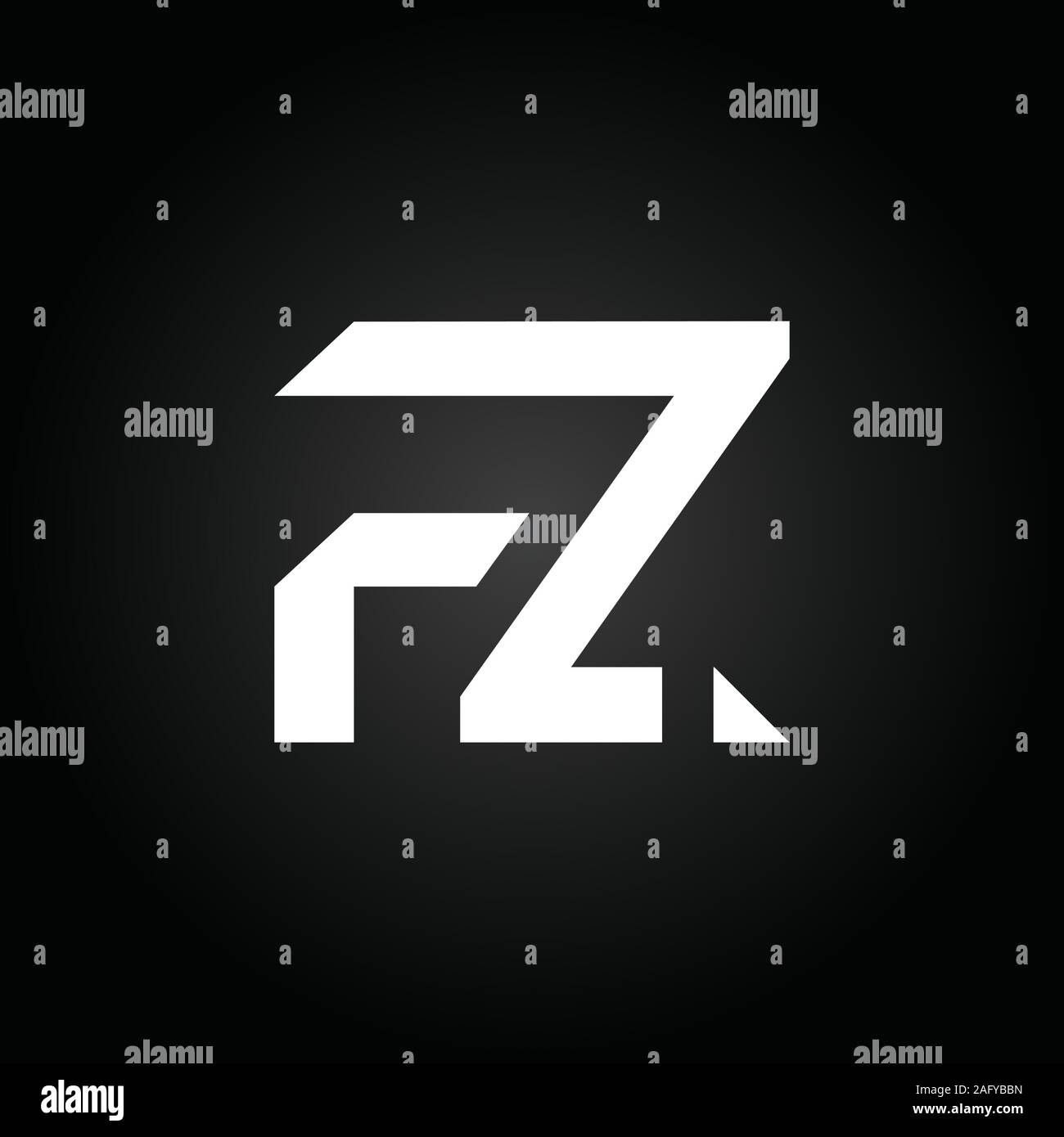 Initial FZ Letter Linked Logo. Creative Letter FZ Modern Business Logo ...