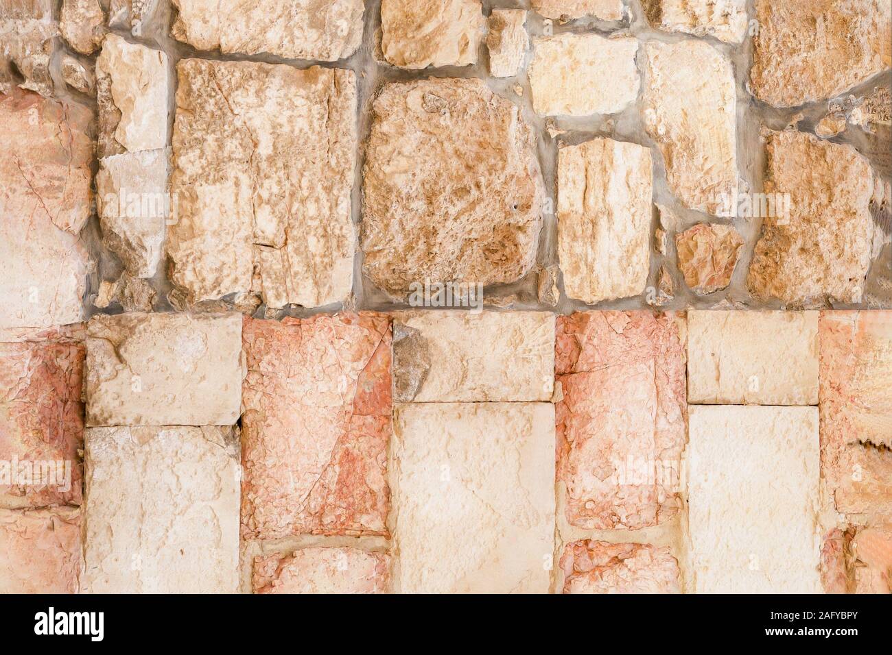 Stone wall texture. Old stoned background. Details. Jerusalem, Israel ...