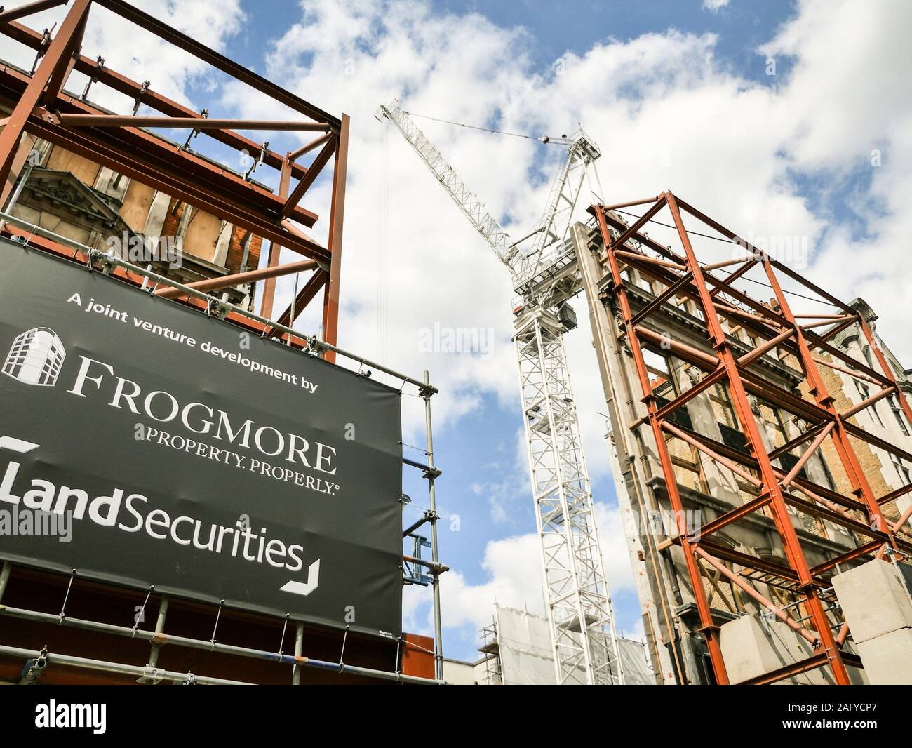 Building Preservation. Construction work on original London buildings ...