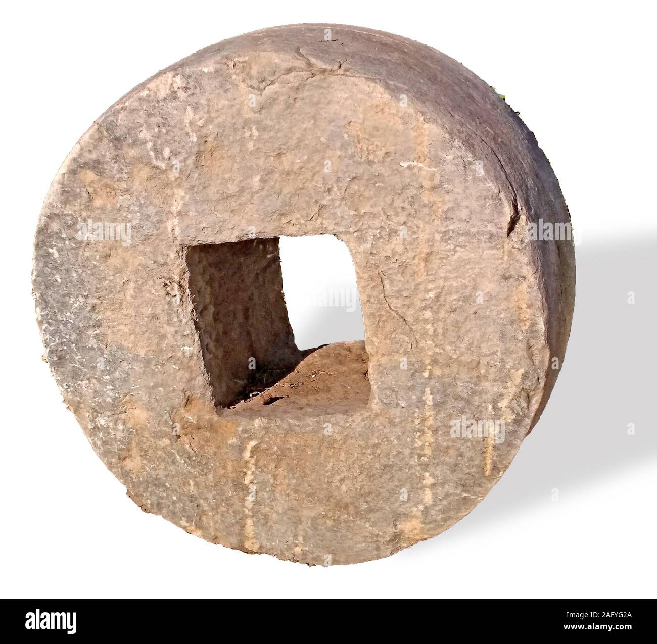 Stone olive press Stock Photo - Alamy