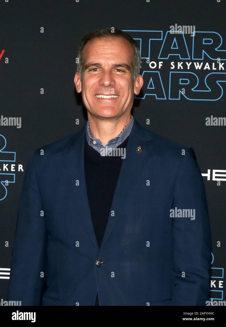 16 December 2019 - Hollywood, Mayor Eric Garcetti. Premiere Of Disney's ...