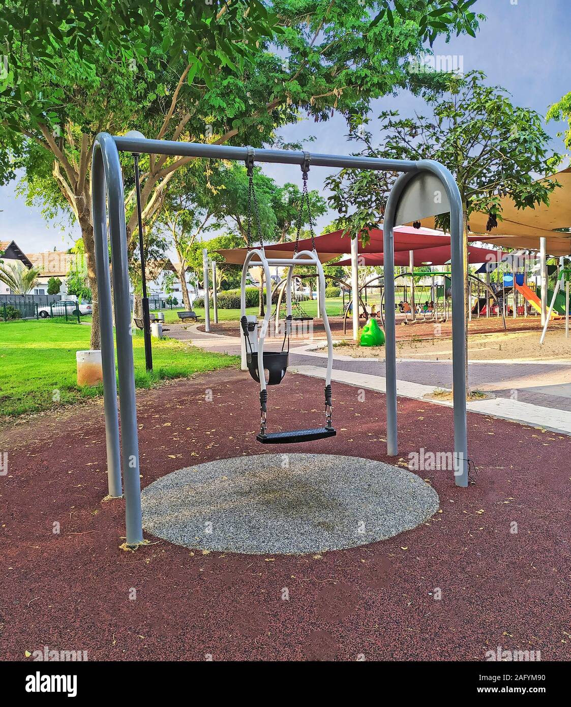 Playground spring riding toy hi-res stock photography and images - Alamy