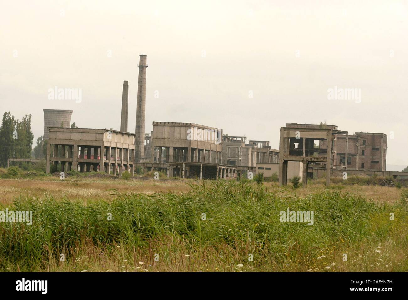 Abandoned industrial plant after the collapse of Communism in Romania ...