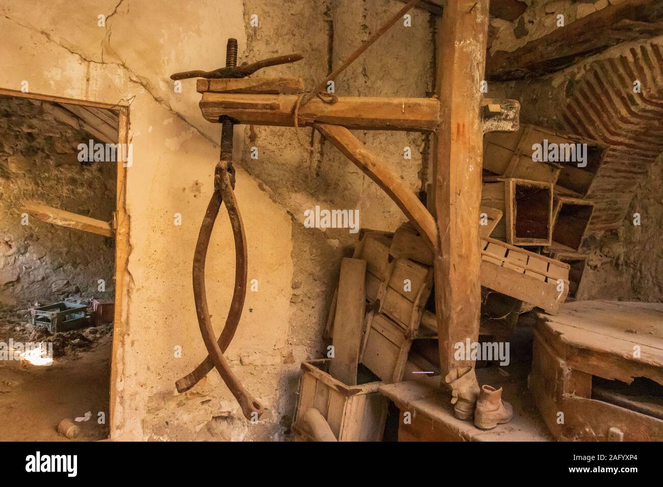 Old Rundown Water Mill, Spain Stock Photo - Alamy