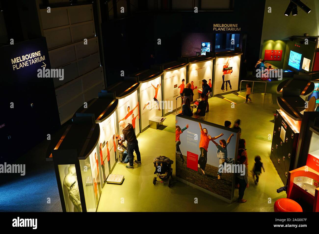 MELBOURNE, AUSTRALIA -16 JUL 2019- View of the Scienceworks, a science ...