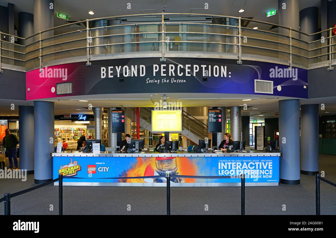 MELBOURNE, AUSTRALIA -16 JUL 2019- View of the Scienceworks, a science ...