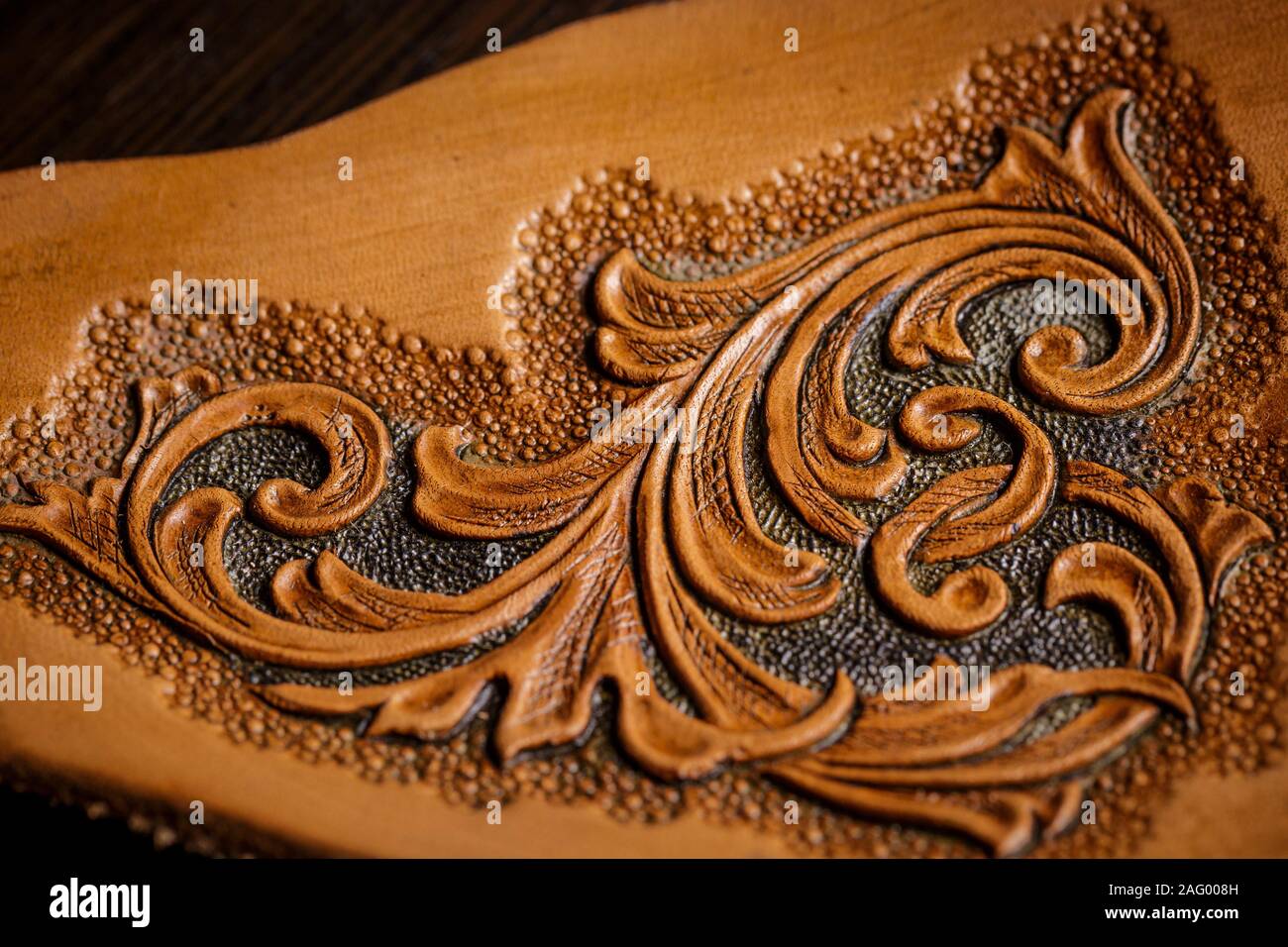 Leather stamp tools hi-res stock photography and images - Alamy