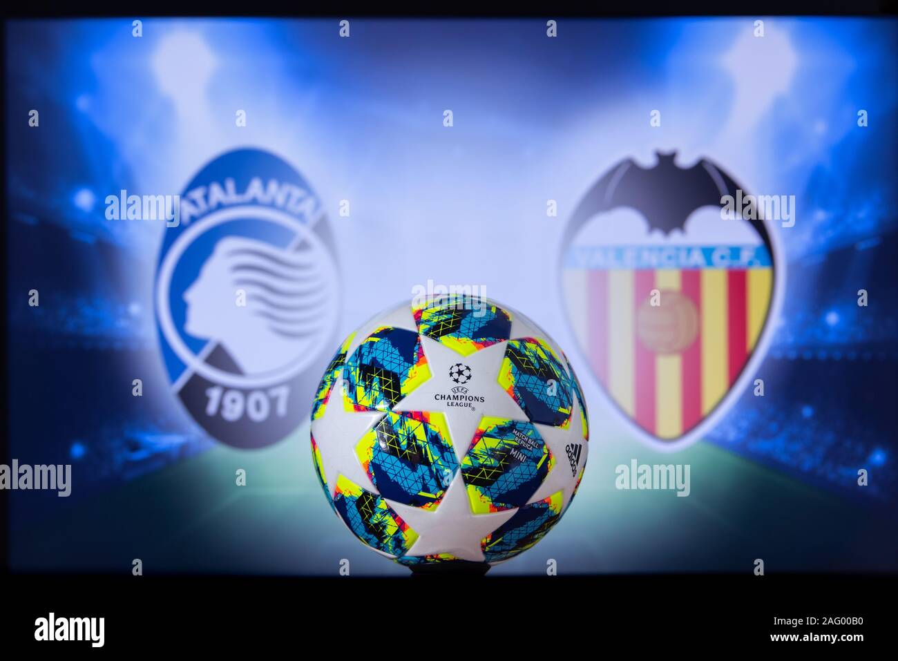 UEFA Champions League 2020, Round of 16 UCL football, Knockout stage ...