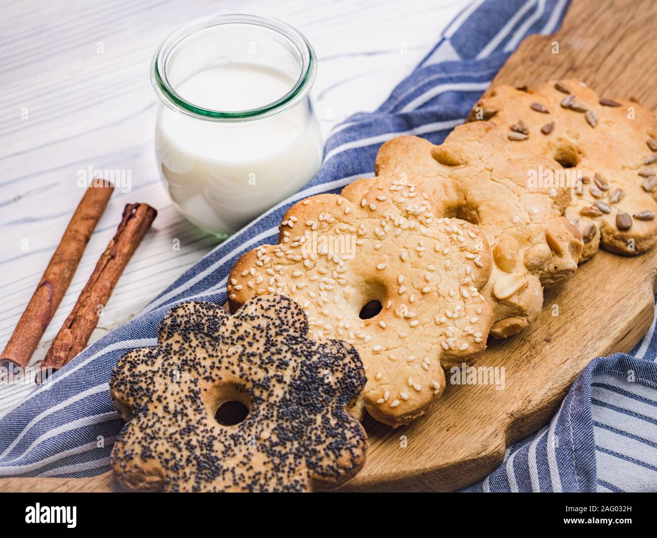 Fresh homemade pastries. Close up, side view Stock Photo - Alamy