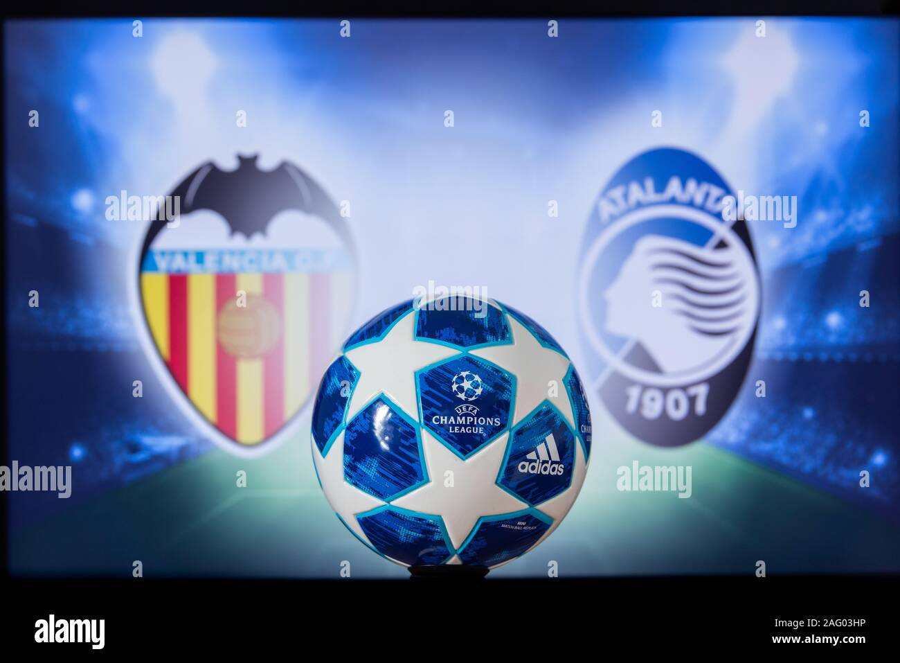 UEFA Champions League 2020, Round of 16 UCL football, Knockout stage ...