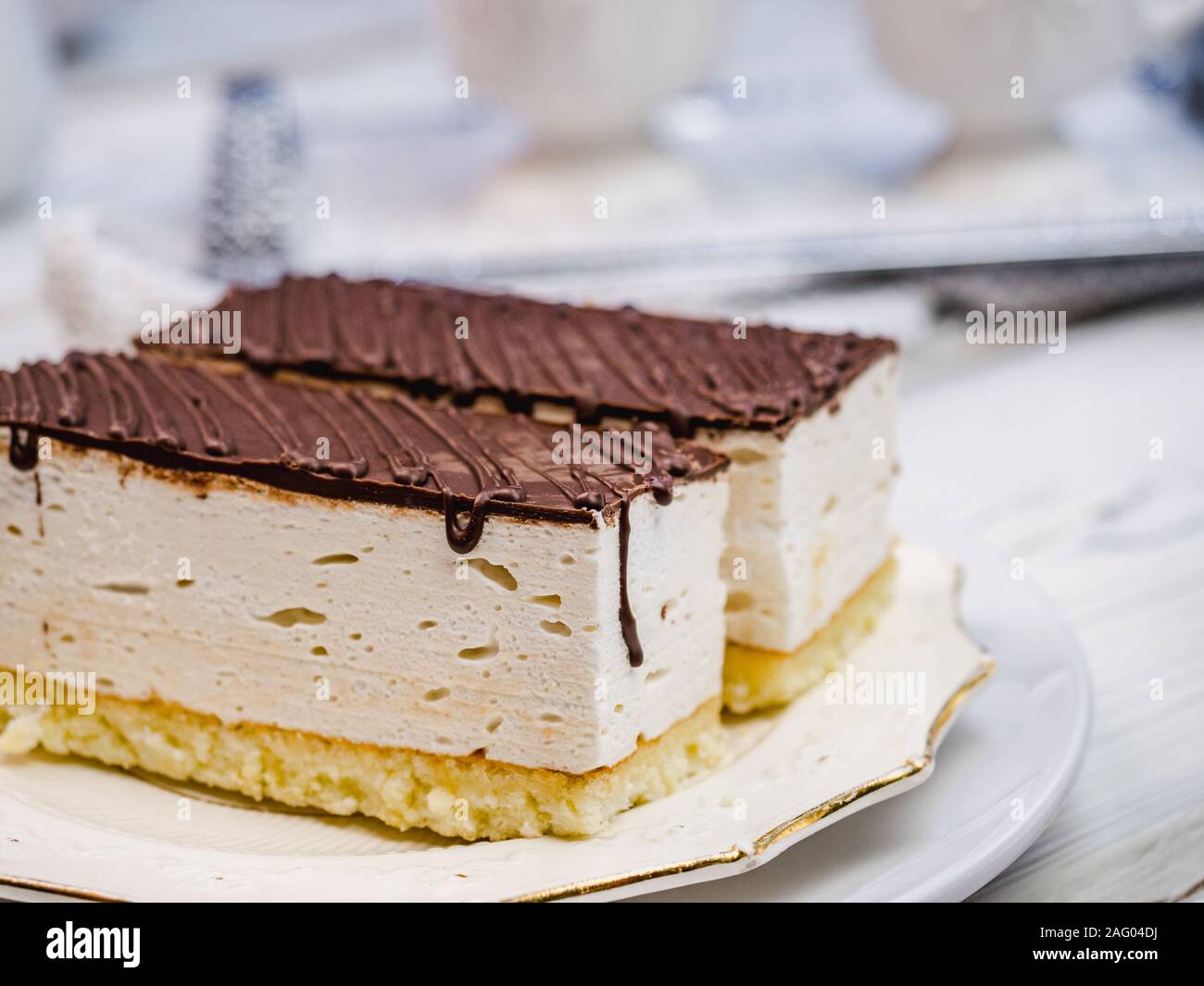 Fresh homemade pastries. Close up, side view Stock Photo - Alamy