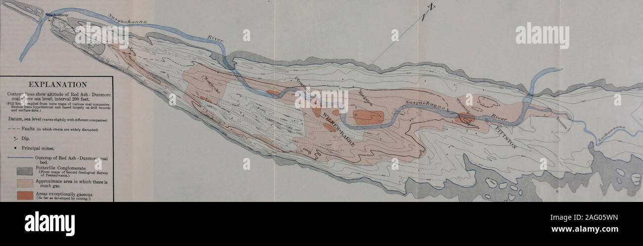 Anthracite Coal Mine Map