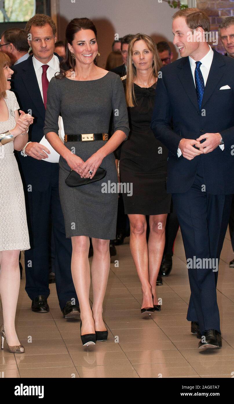 The Duke and Duchess of Cambridge attending a fund raising function at ...