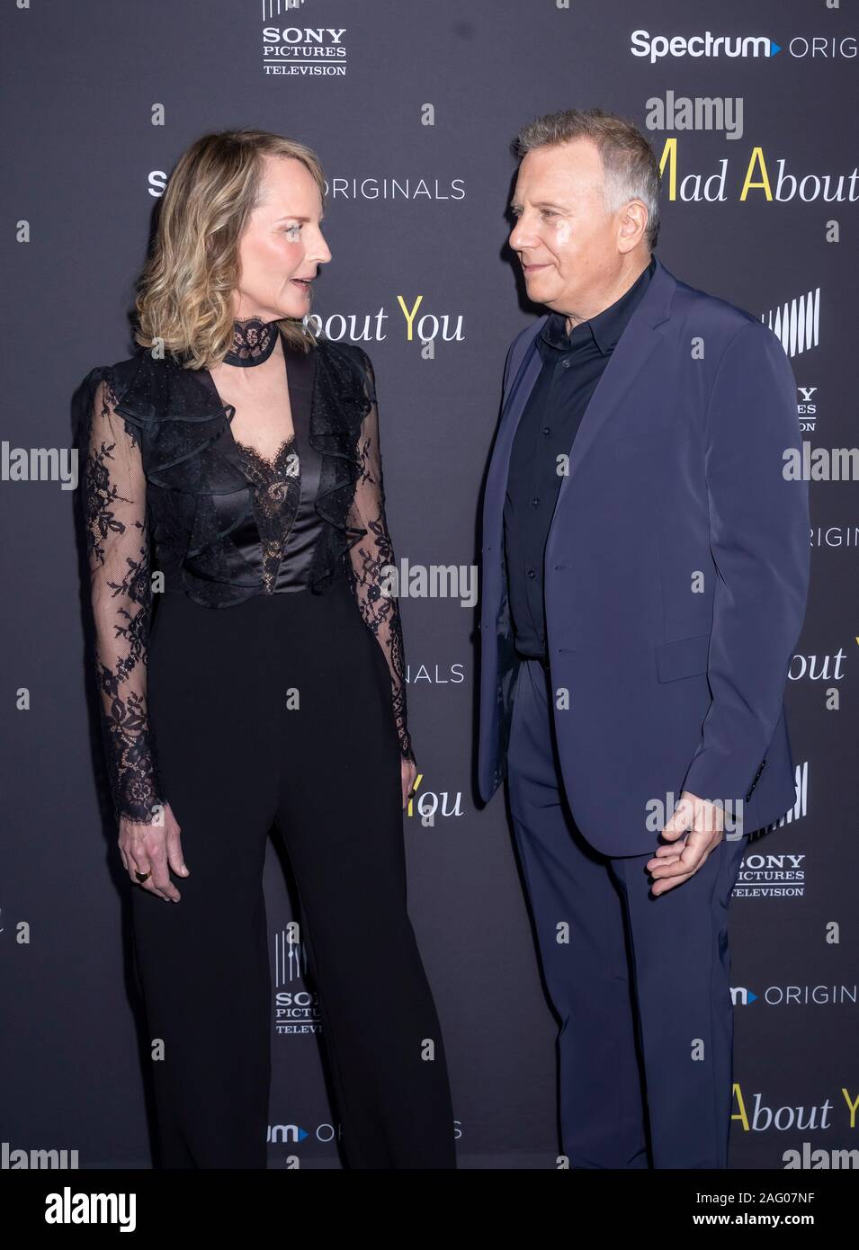 New York, NY, USA - December 16, 2019: Helen Hunt and Paul Reiser ...