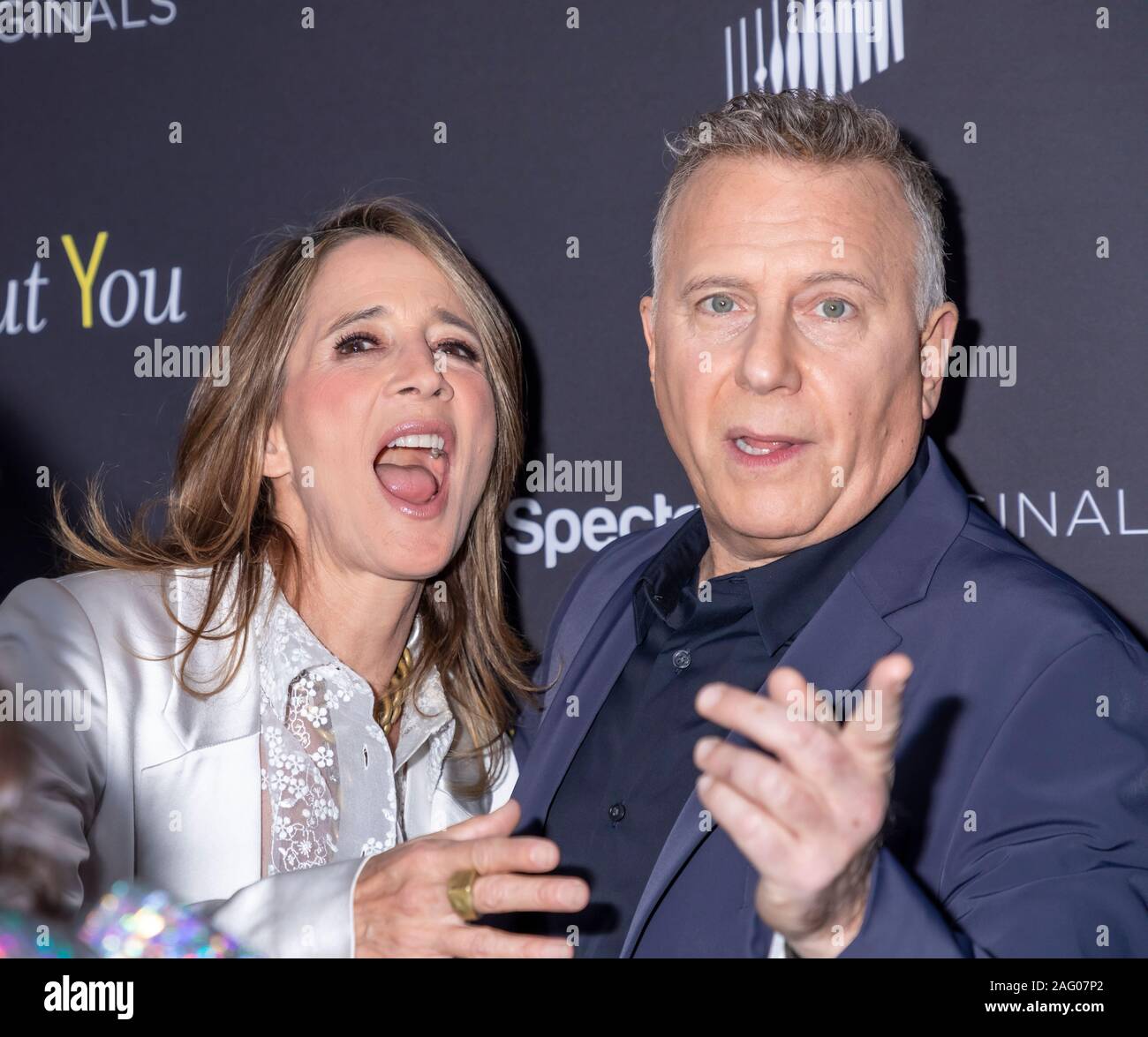 New York, NY, USA - December 16, 2019: Anne Ramsay and Paul Reiser ...