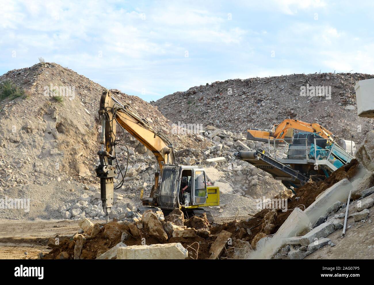 Recycled concrete aggregate hi-res stock photography and images - Alamy