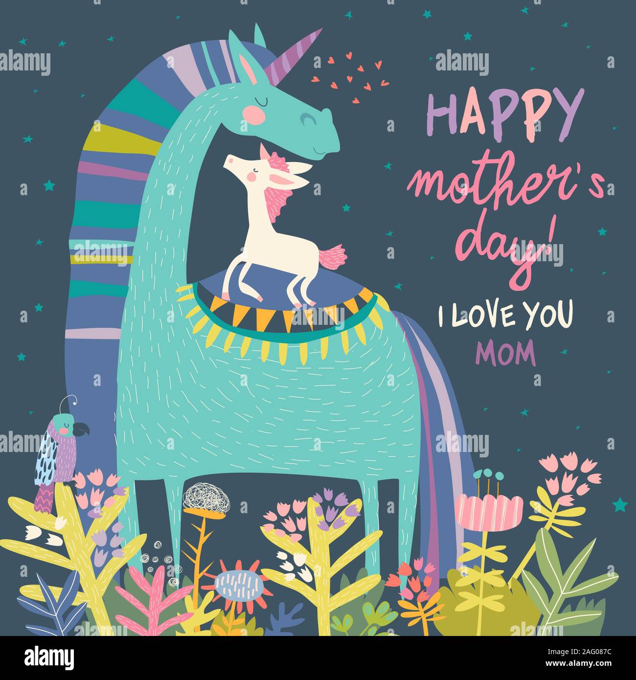 Small unicorn Stock Vector Images - Alamy