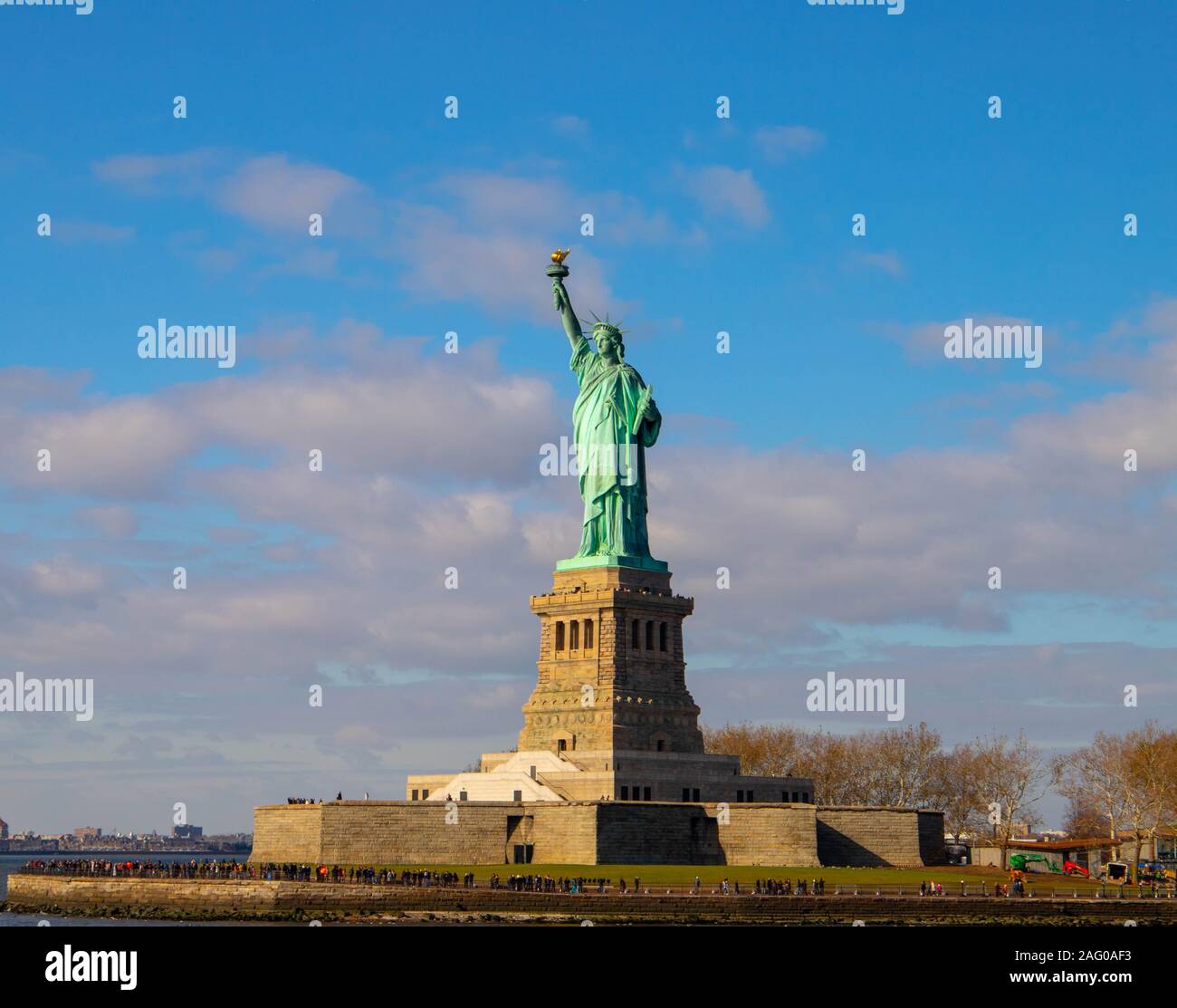 Statue of Liberty in New York, USA .The copper statue. November ,2018 ...