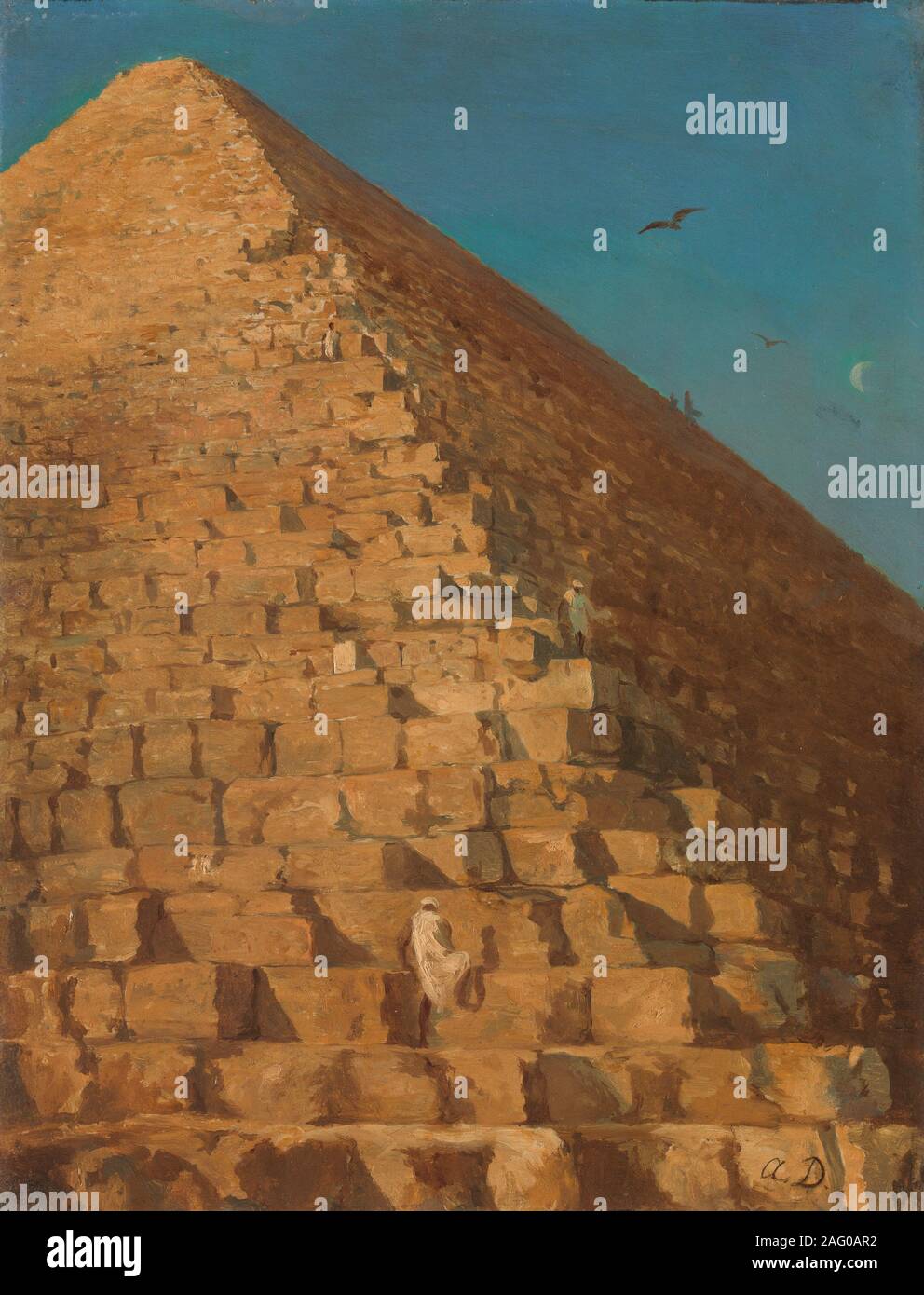 Climbing great pyramid egypt hi-res stock photography and images - Alamy