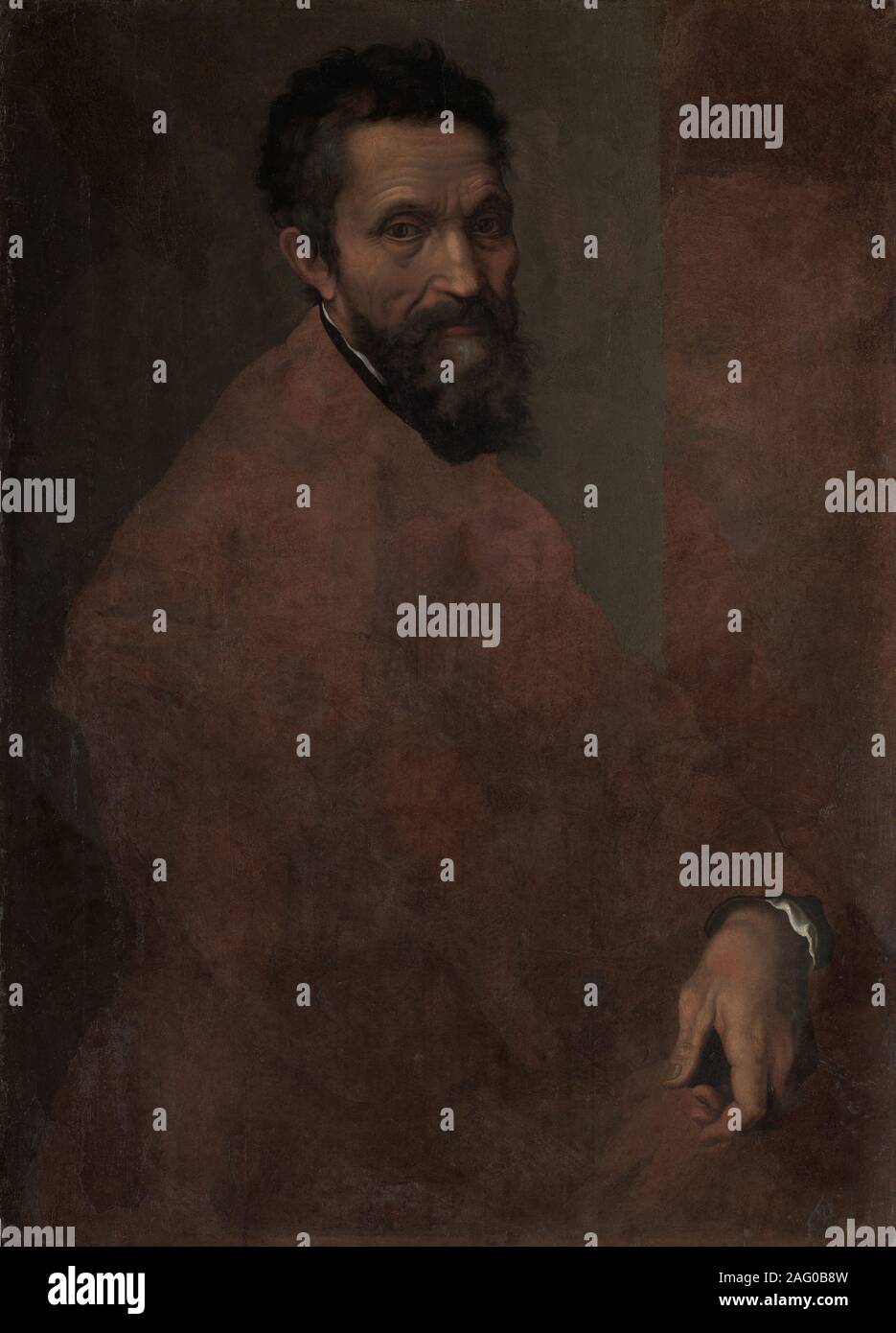 Michelangelo Buonarroti (1475-1564), probably ca. 1544 Stock Photo - Alamy