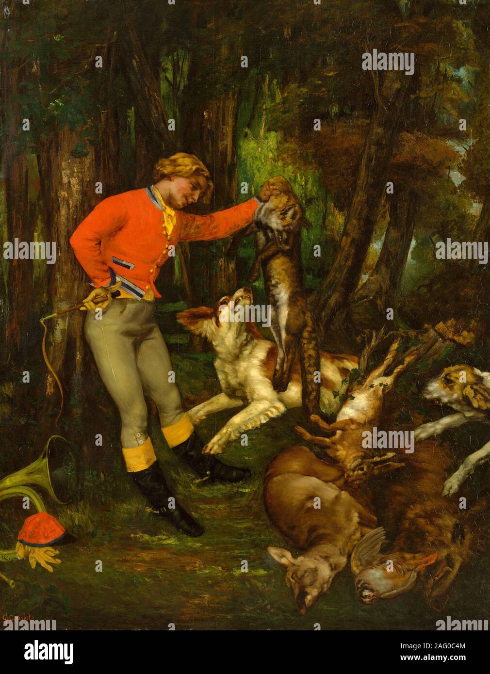 French painting of hunting rabbits hi-res stock photography and images ...