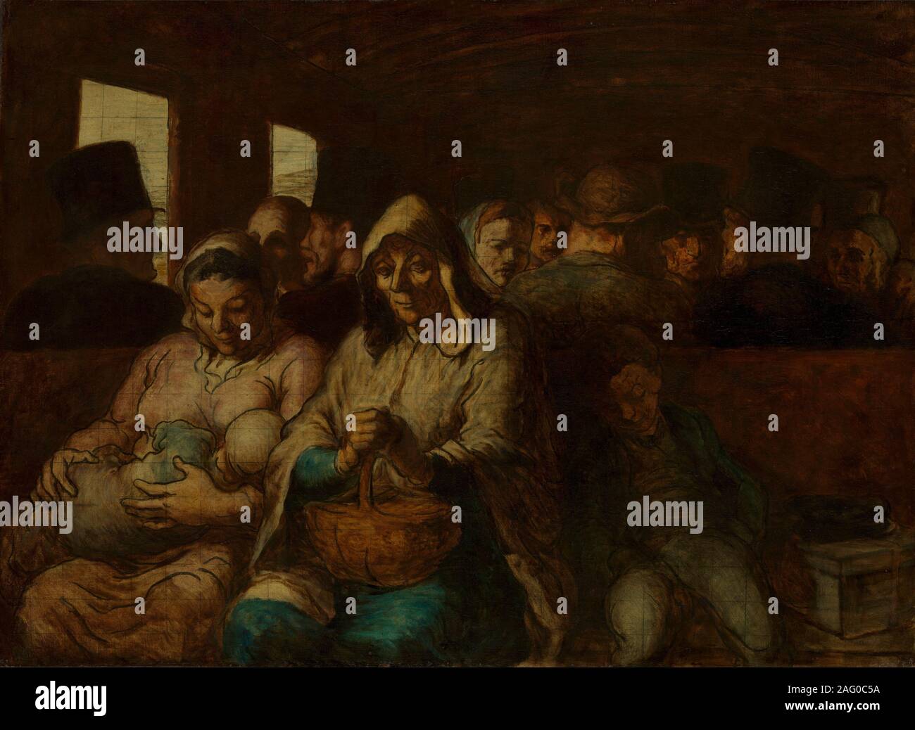 The Third-Class Carriage, ca. 1862-64 Stock Photo - Alamy