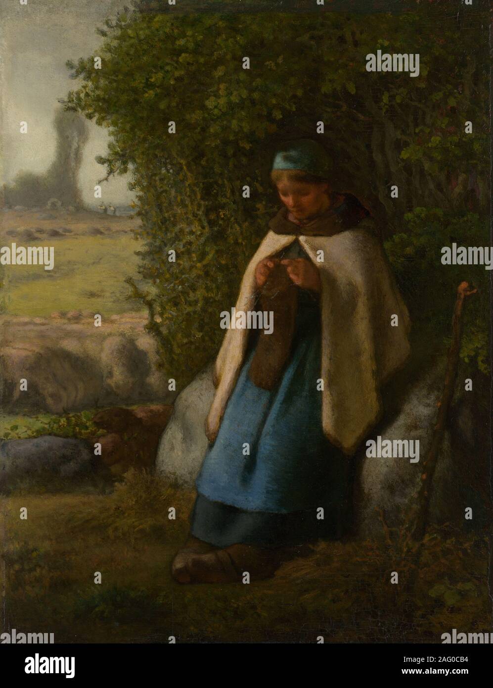 Shepherdess seated hi-res stock photography and images - Alamy