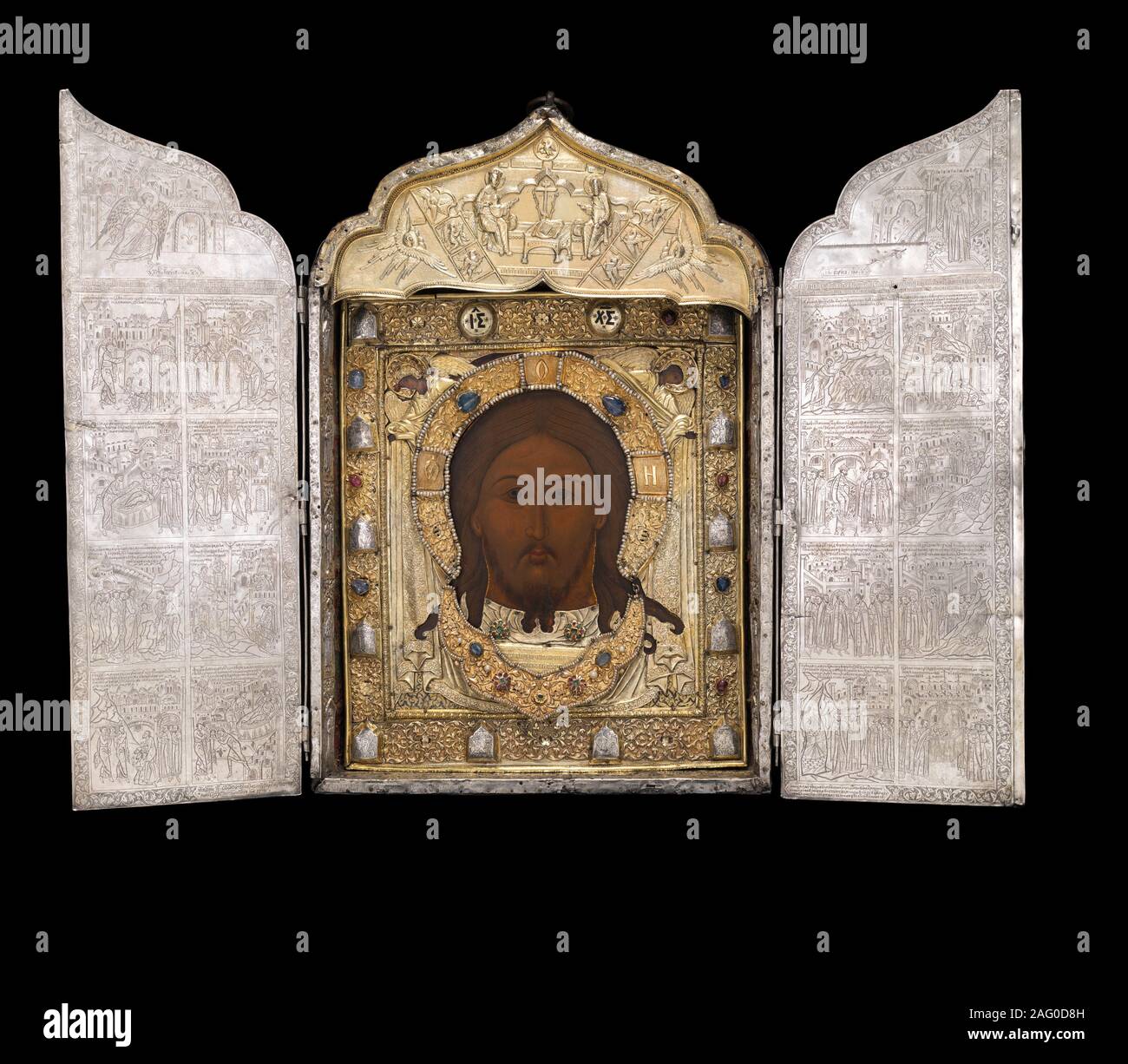 Triptych with the Mandylion, 1637 Stock Photo - Alamy