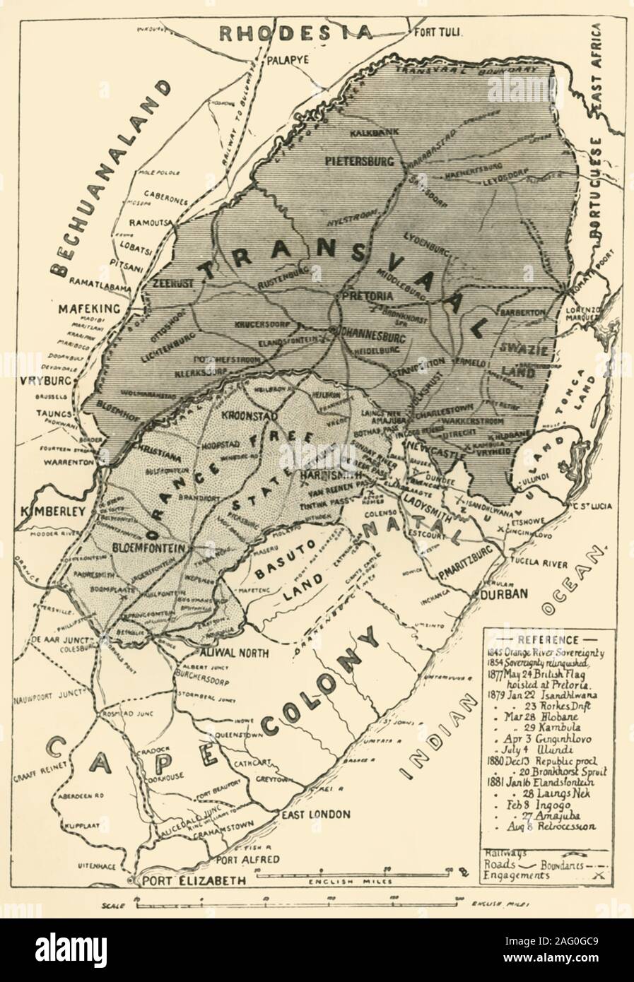 Boer war map hi-res stock photography and images - Alamy