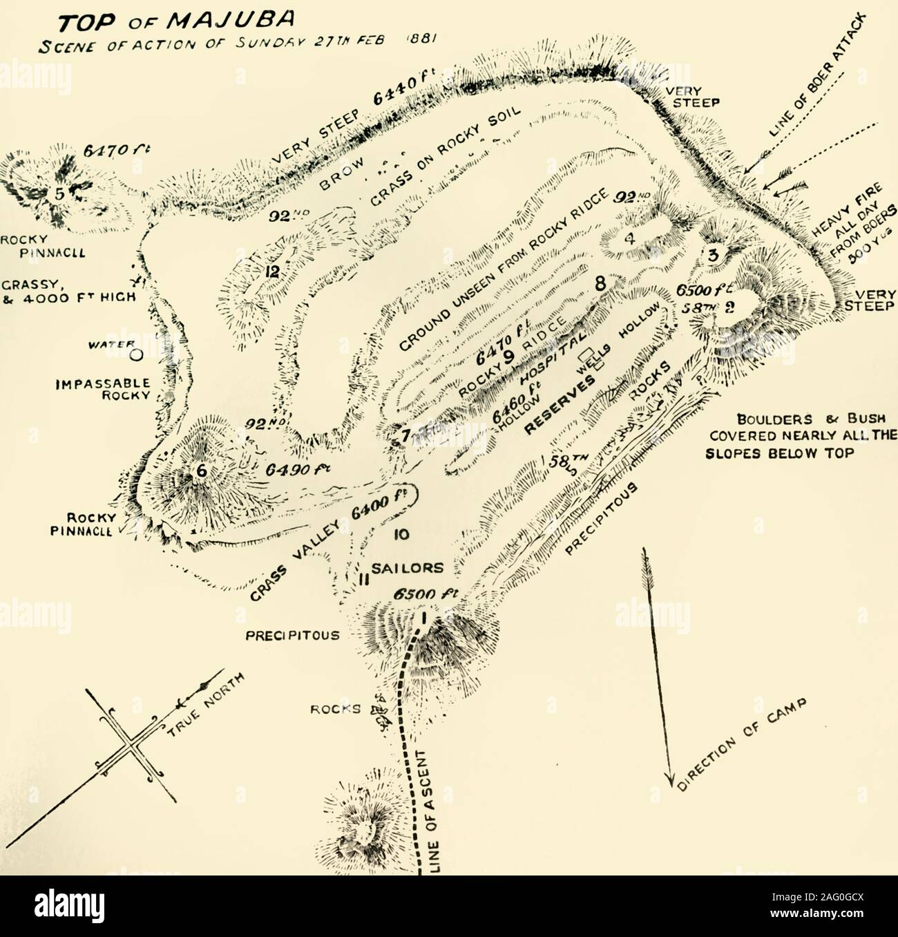 Boer war battle map hi-res stock photography and images - Alamy