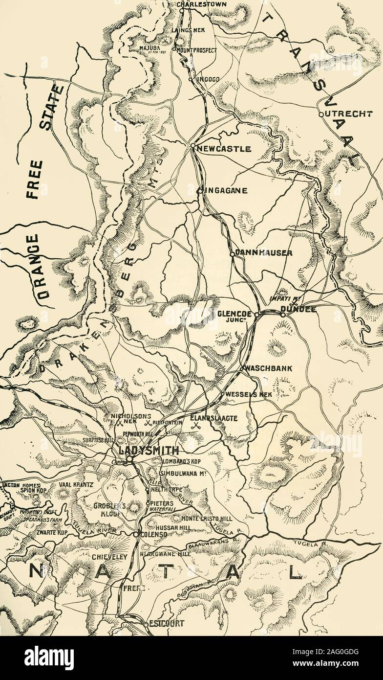 Map of africa 1900 hi-res stock photography and images - Alamy