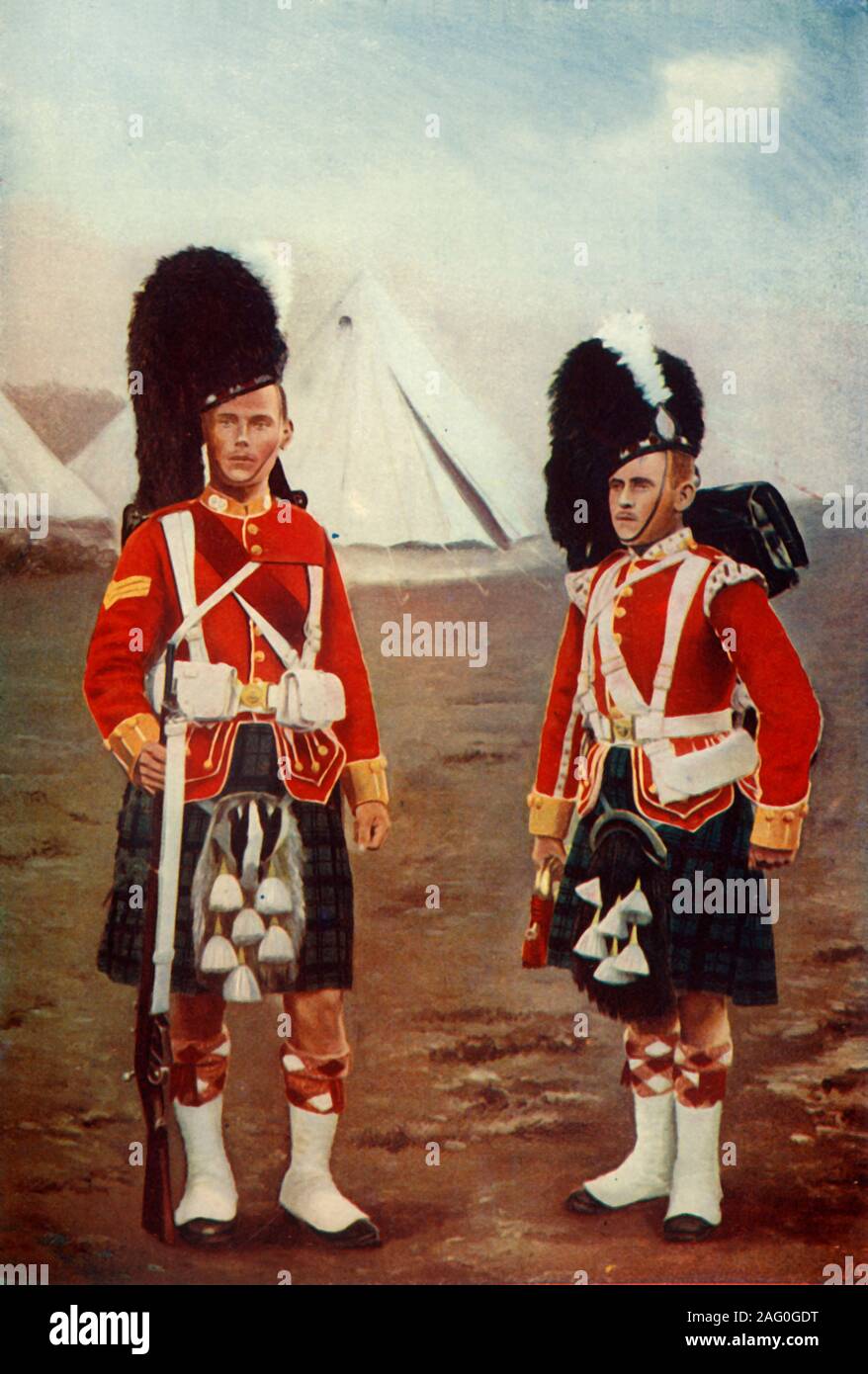 Soldiers from the argyll and sutherland highlanders hi-res stock ...