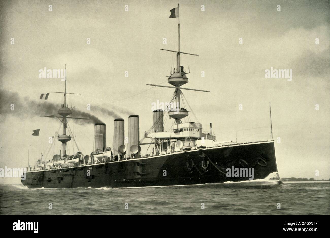 'H.M.S. "Powerful".', 1900. HMS Powerful built for the Royal Navy in ...