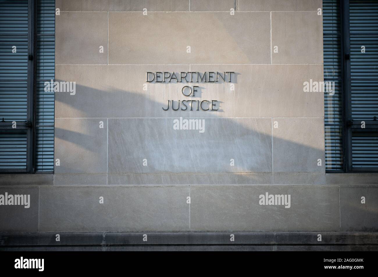 A general view of the Robert F. Kennedy Department of Justice Building ...