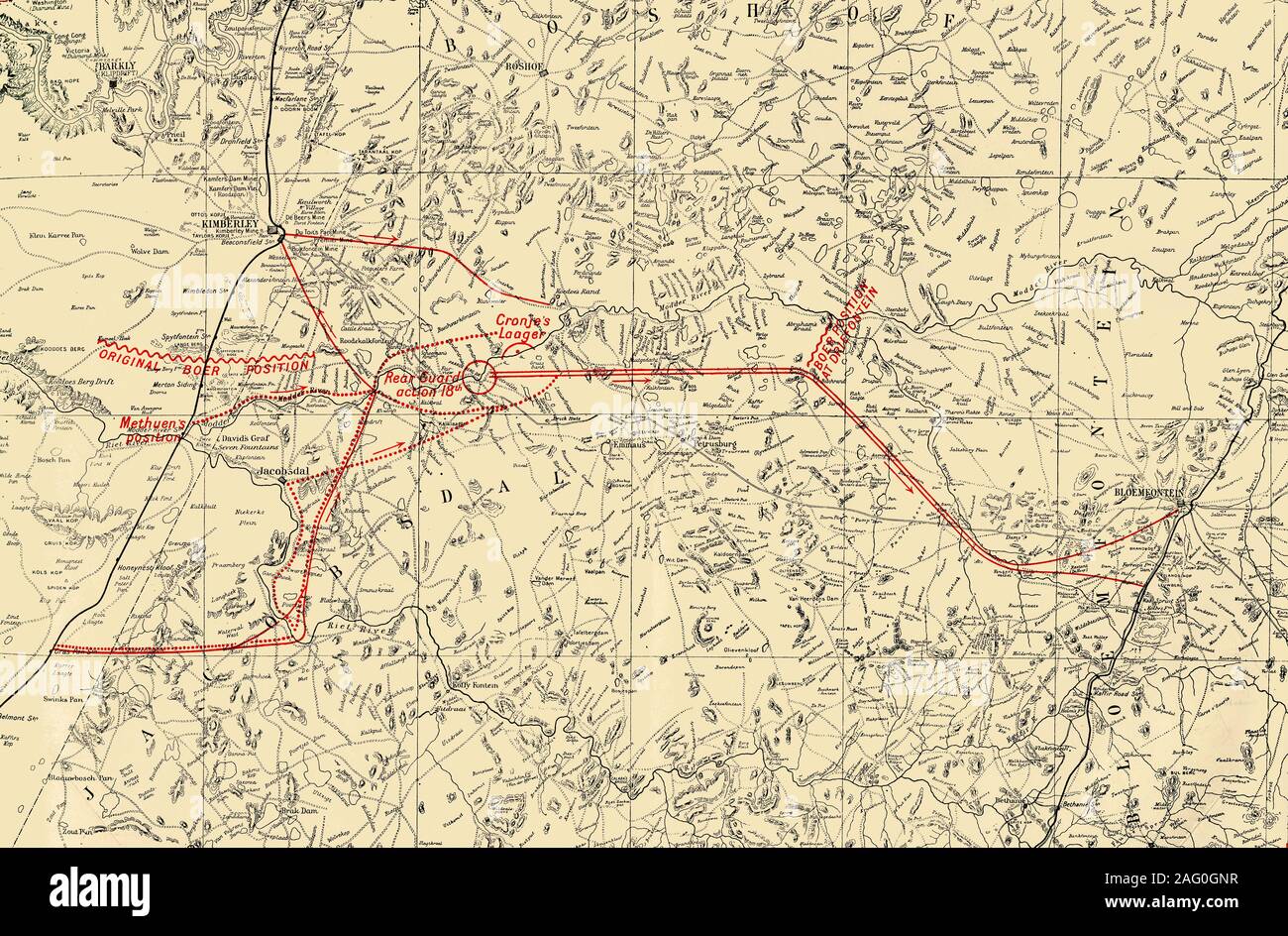Boer war map hi-res stock photography and images - Alamy