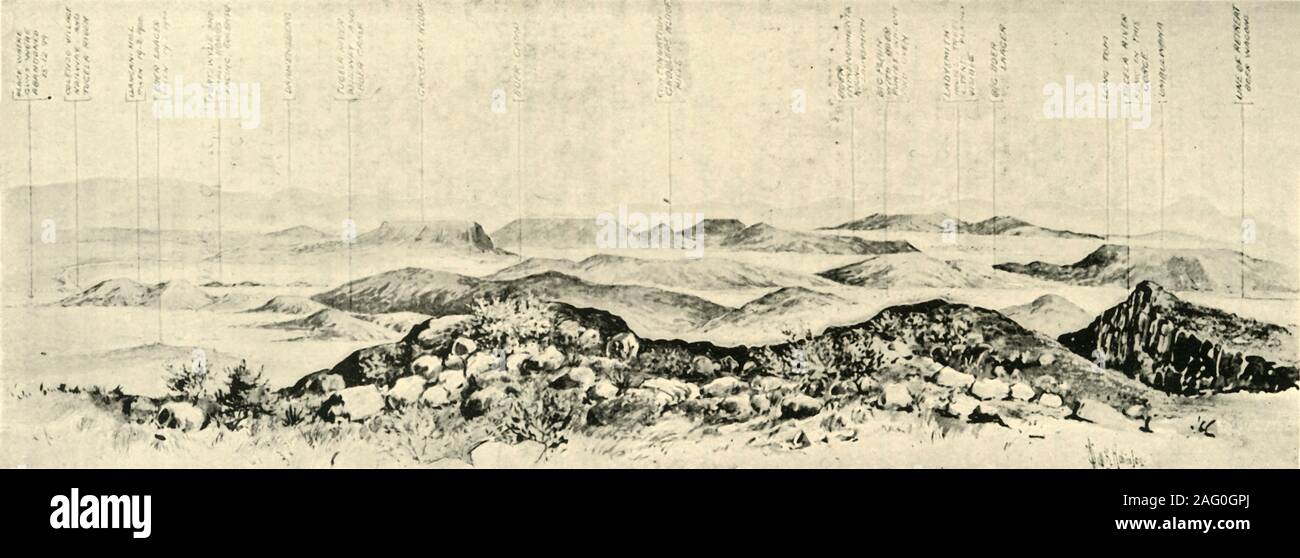 'The Scene of the Fighting at Monte Cristo Hill on February 19', 1900 ...