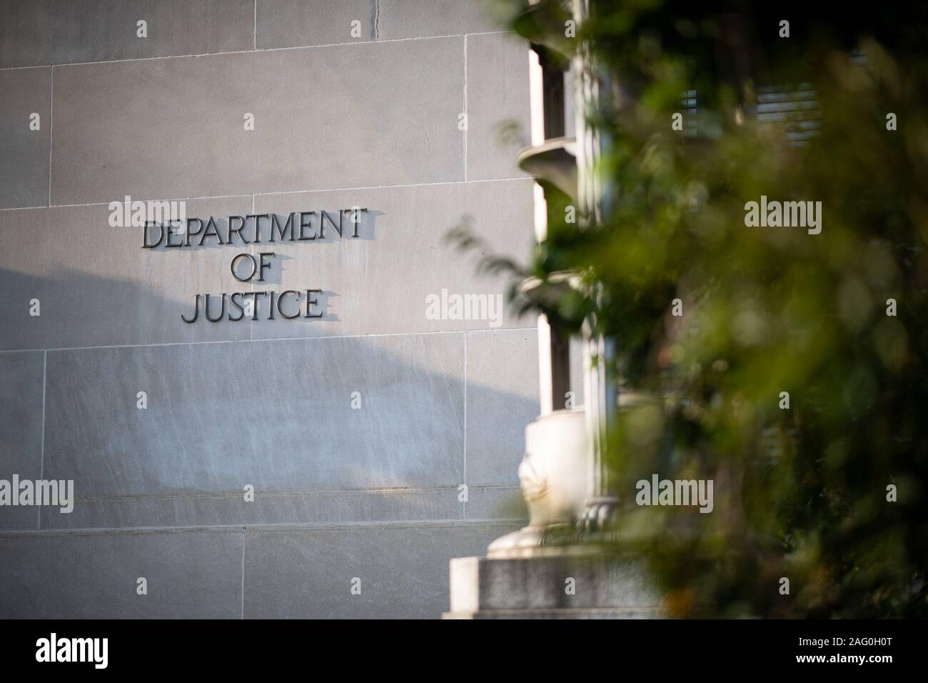 A general view of the Robert F. Kennedy Department of Justice Building ...
