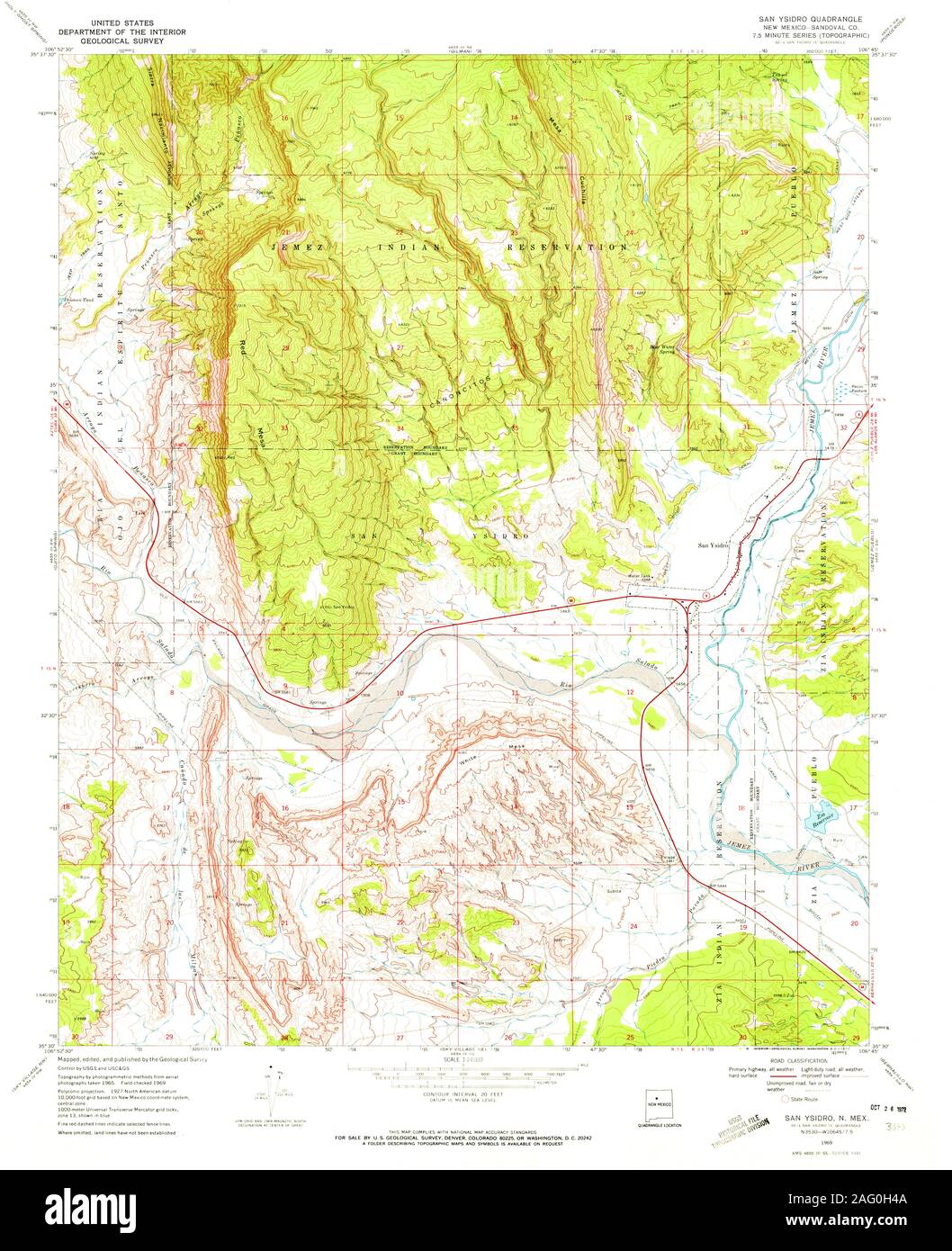 Map of san ysidro new mexico hi-res stock photography and images - Alamy