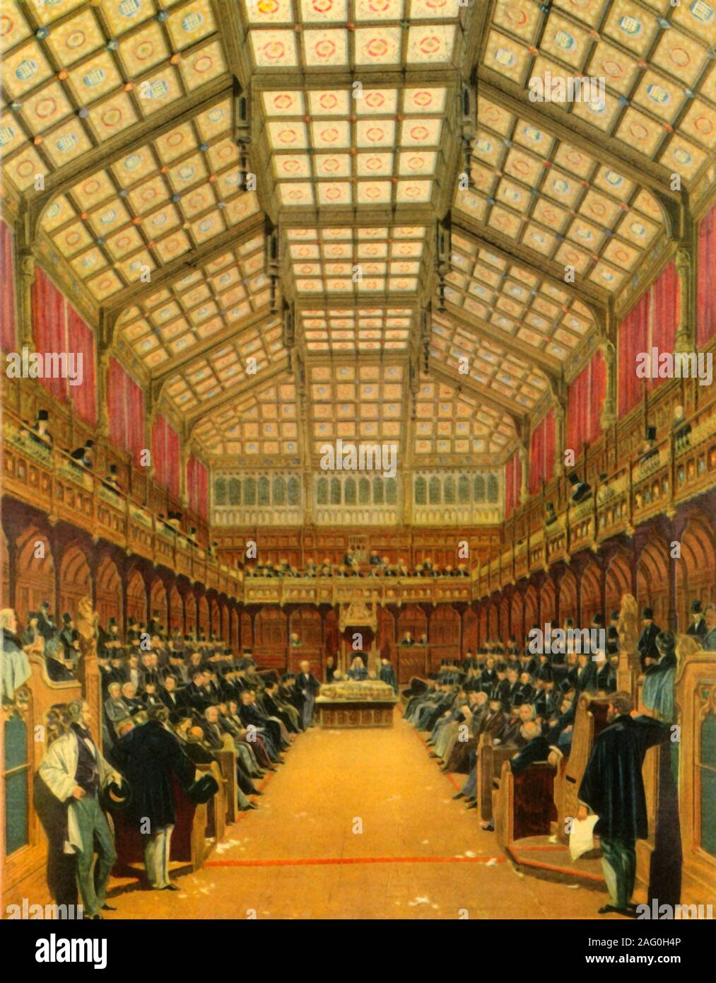 House of commons chamber benches hi-res stock photography and images ...