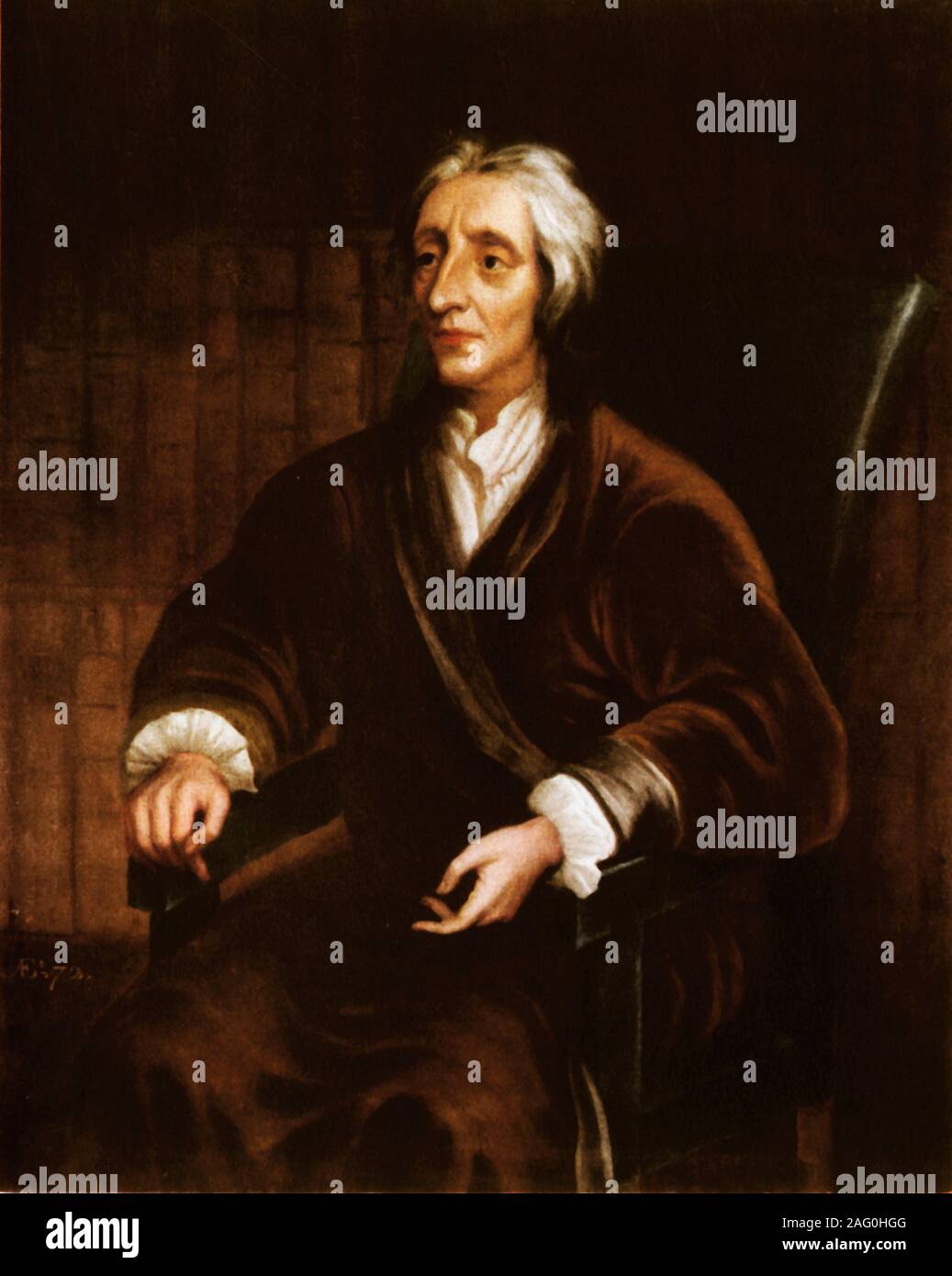 Portrait john locke 1632 1704 hi-res stock photography and images - Alamy