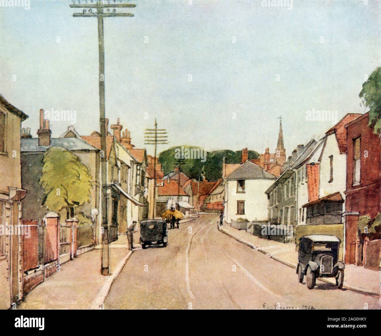 'An Essex Village: Ongar High Street', 1943. From "Women's Institutes ...