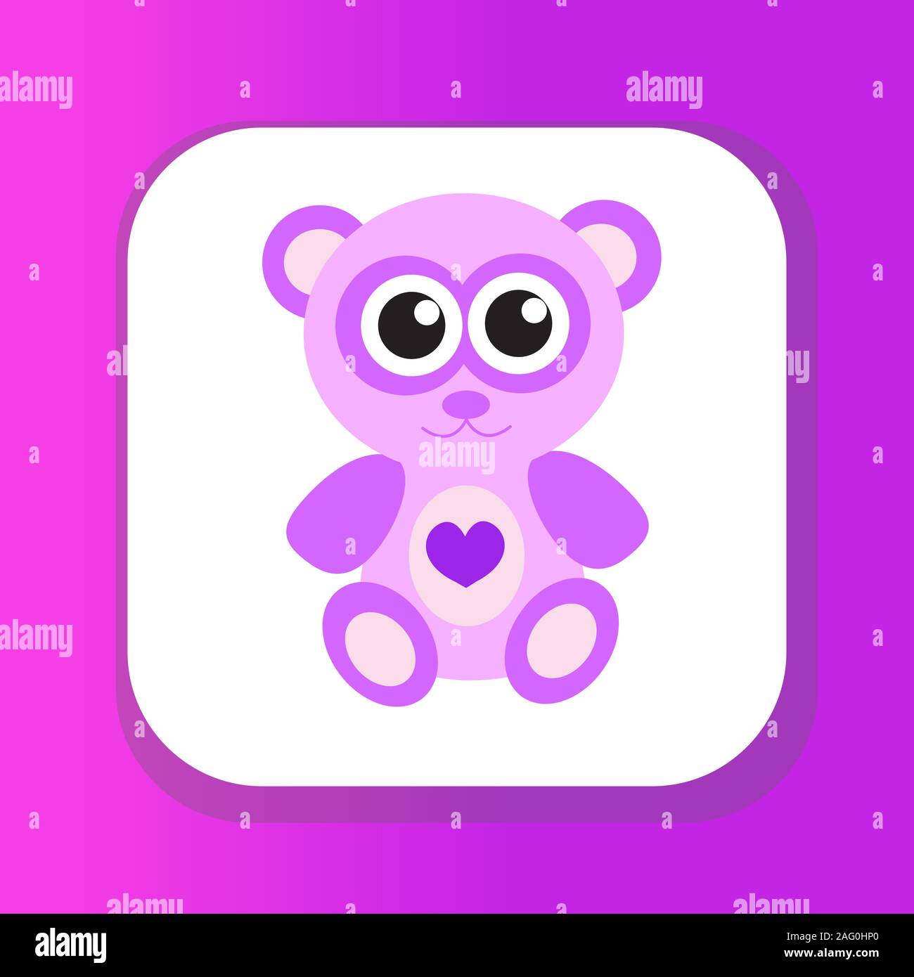Pink teddy bear cartoon hi-res stock photography and images - Alamy