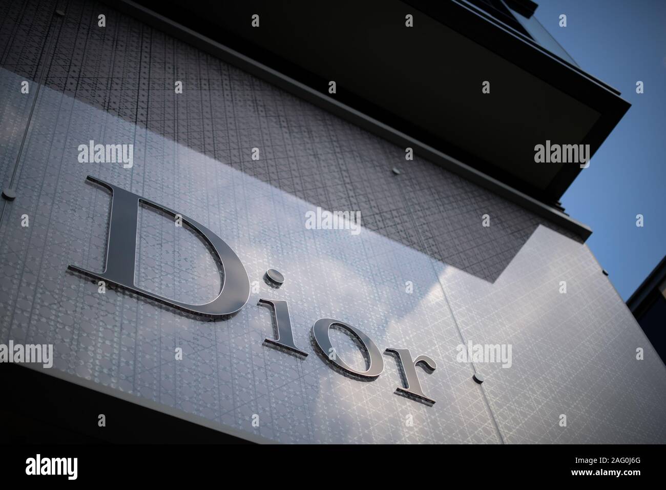 A Dior logo as seen on a storefront in Washington, D.C., as seen on ...