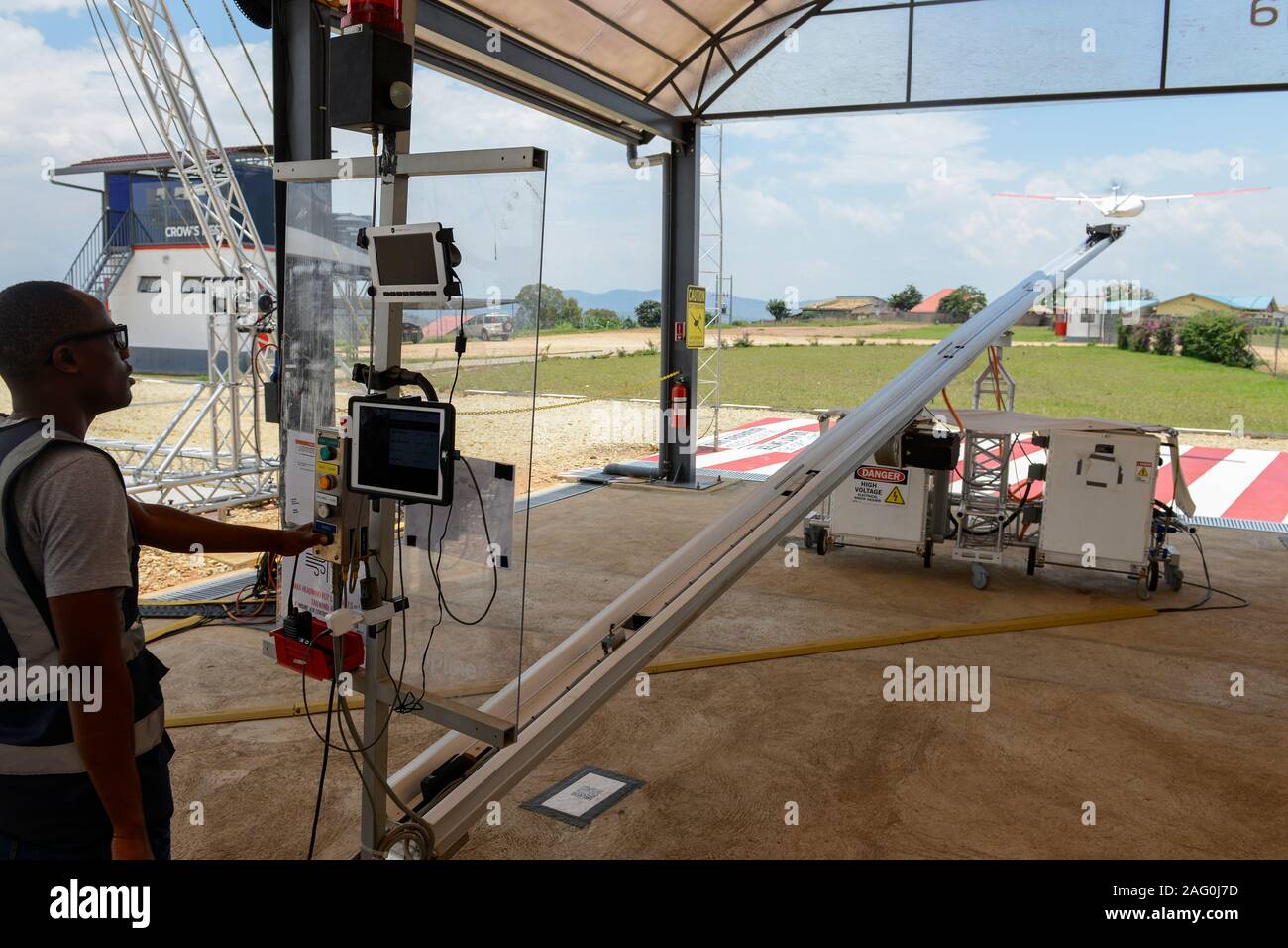 RWANDA, Gitarama, Muhanga, zipline drone airport , zipline is a ...